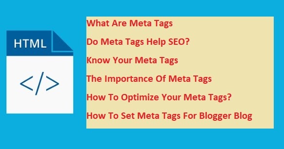 Meta Tags Explained: How To Add Meta Tags To Blogger Blog