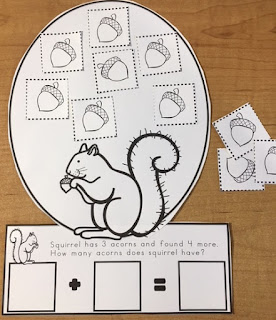 Squirrel Acorn Count Craft ~ Preschool Printables