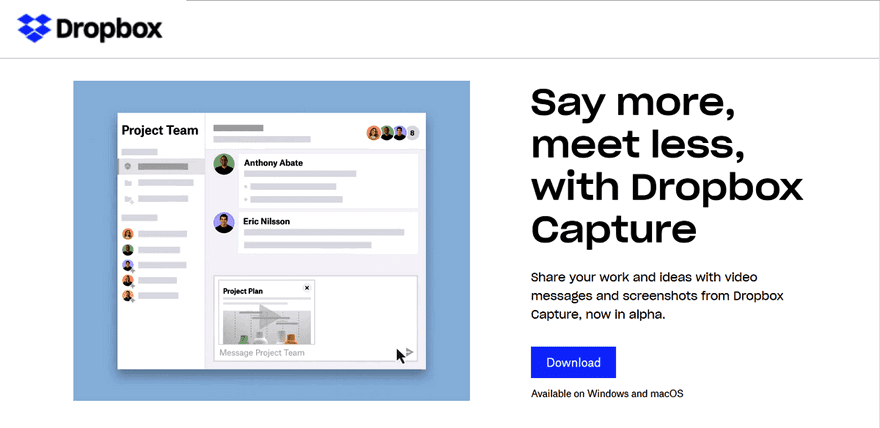 Dropbox Capture 免費螢幕截圖、錄影工具，直接儲存雲端取得連結(Mac/Windows)