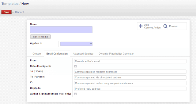 On Button Click Send Email From Code using Template