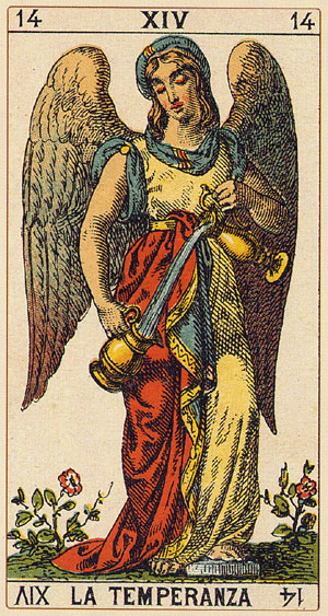 TAROTCABALA: V.I.T.R.I.O.L / A Temperança / Arcano 14