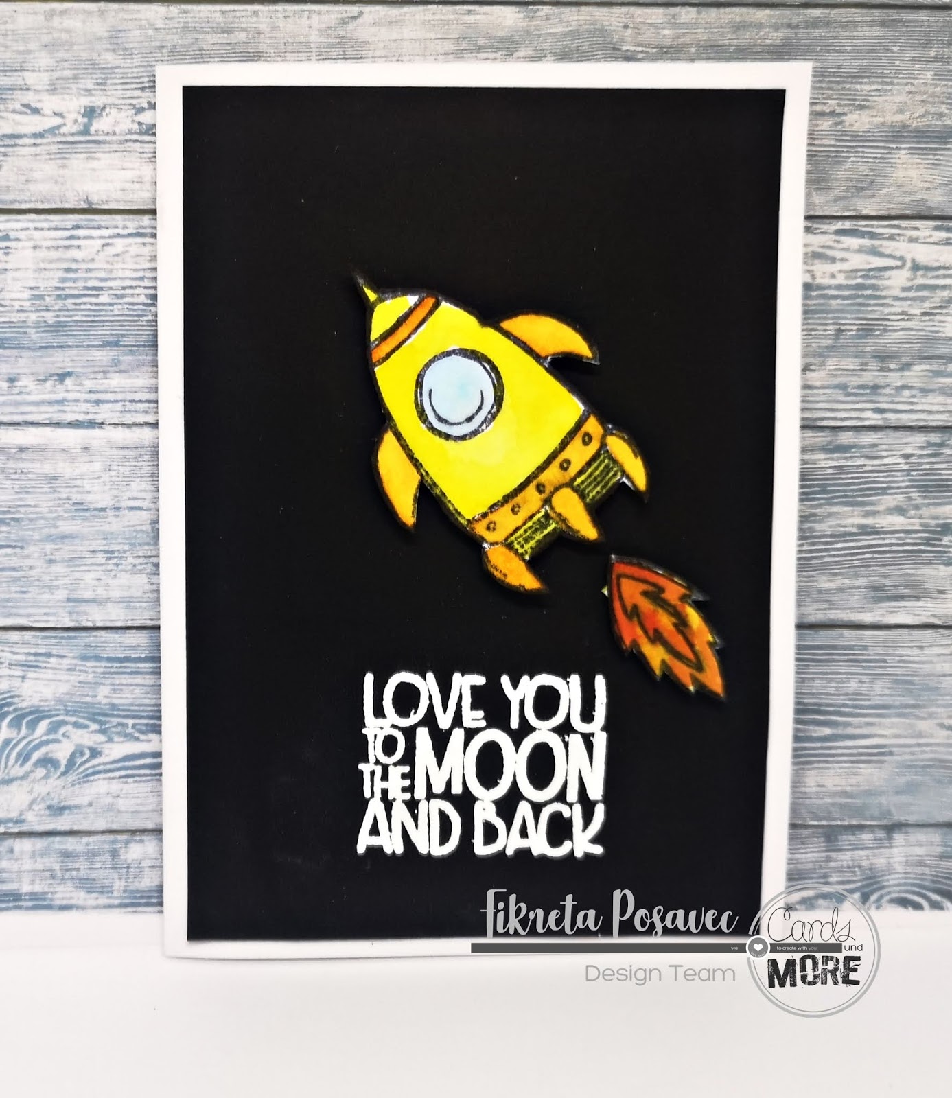 Rocket cards ~ Bad Kitty's Craft Room