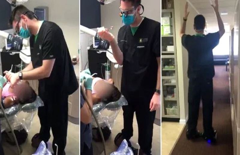 NOTIDENTAL TV: Dentista extrae diente sobre patineta eléctrica y ...