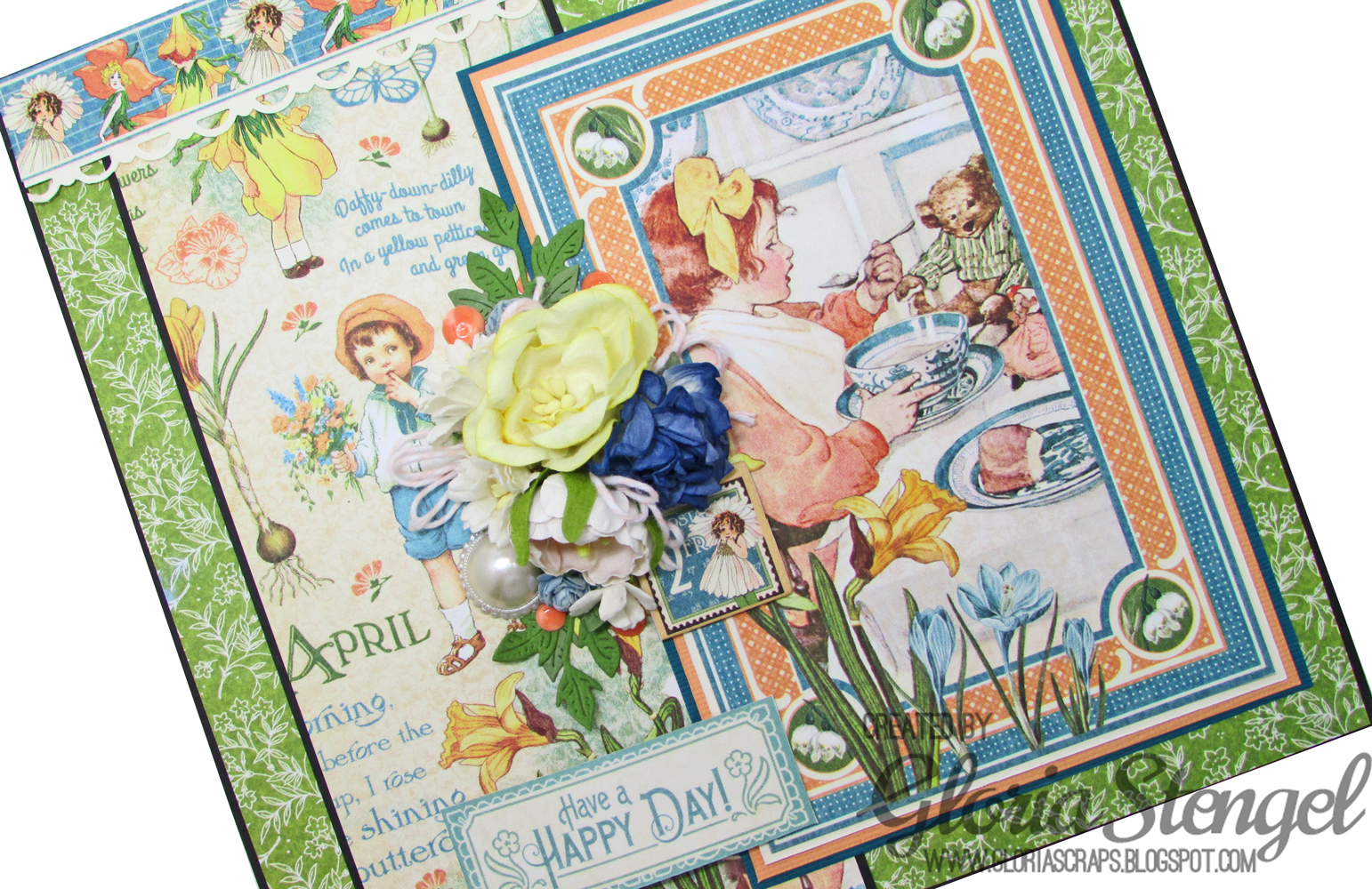 Scraps of Life: 2017 Calendar Folio Series - April