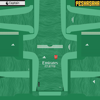 Kit Arsenal 2021 para Efootball PES 2021