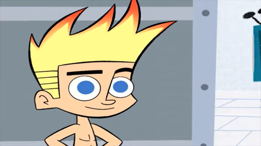 Cartoon Shirtless Boys: Johnny in his underwear 2
