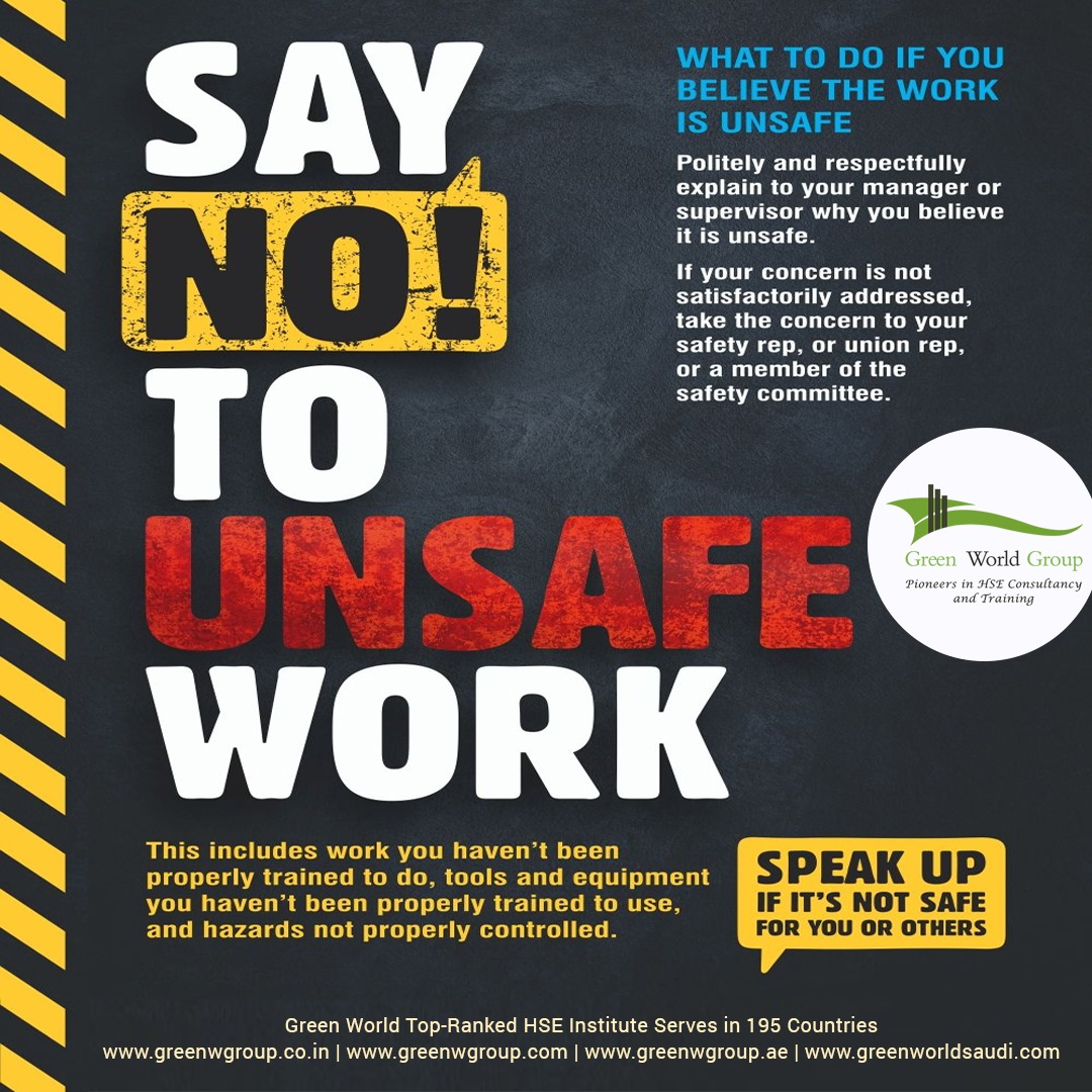 Say No To Unsafe Work - GWG