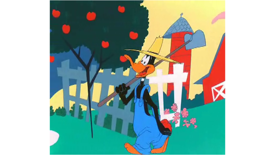 Animation Reference: Daffy Duck walk cycle from 'Duck Amuck' - 1953