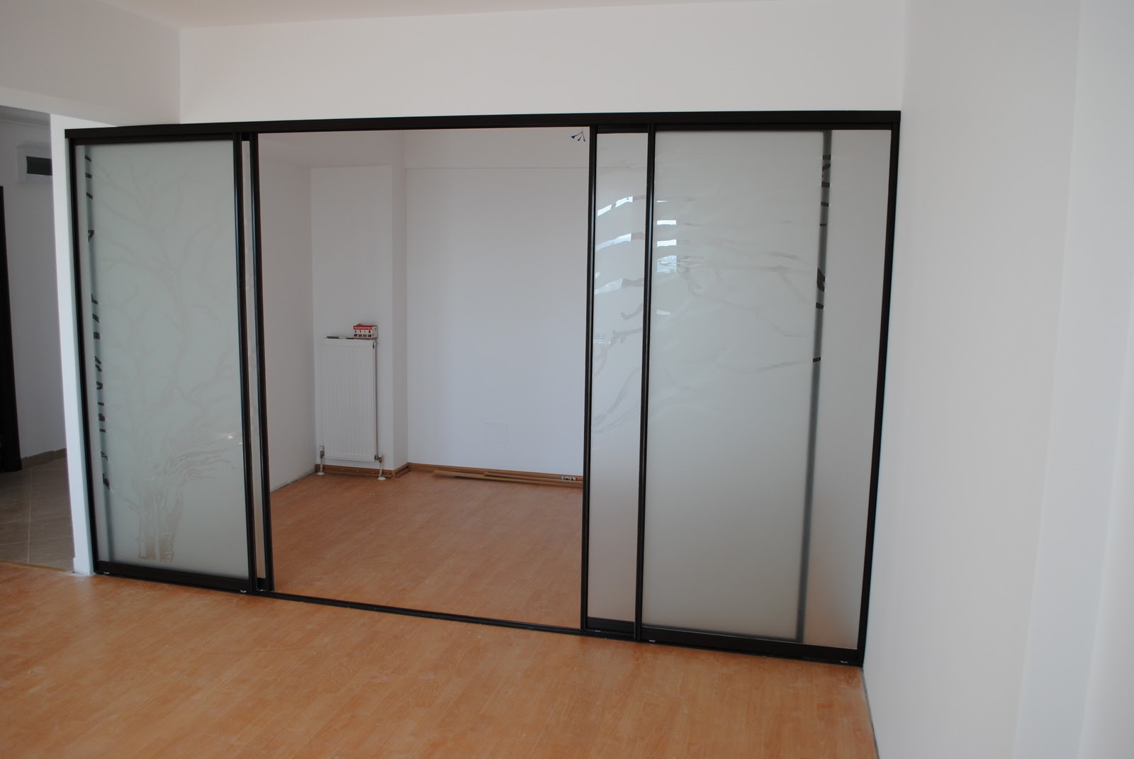 Usi din sticla: Usi din sticla cu rama