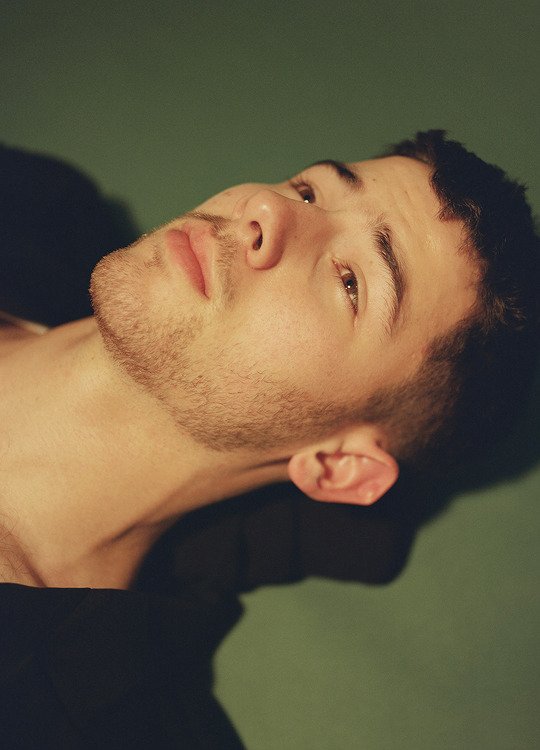 Nick Jonas leather pants and muscles for Clash magazine