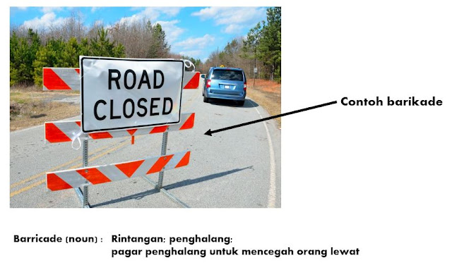 Apa arti barricade?