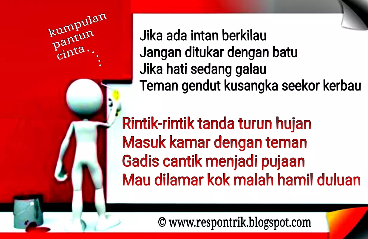 100 + Gambar Pantun Cinta untuk nembak Pacar, lucu, Gombal dan Romantis