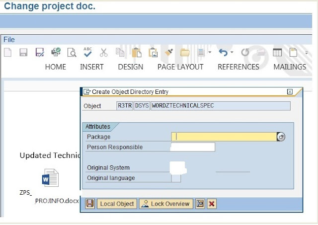 How to attach a Document in SE38 | SAP Online Guides