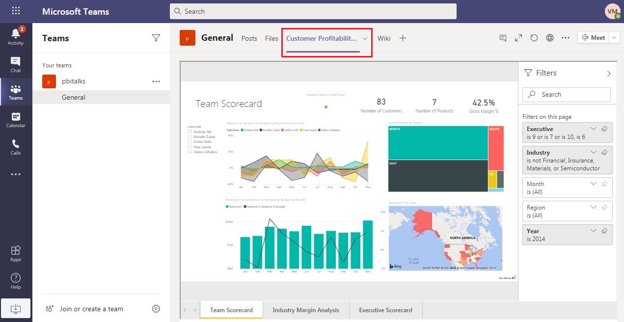 How to do integration of Power BI Report in Microsoft Teams? - PowerBI ...