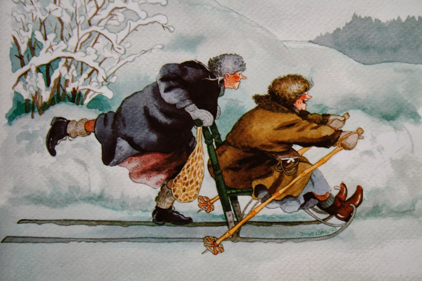 Writing my way around the globe: Postcard artists: Inge Löök