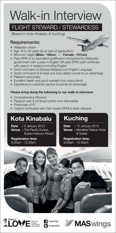 Fly Gosh: Maswings - Cabin Crew Walk in Interview