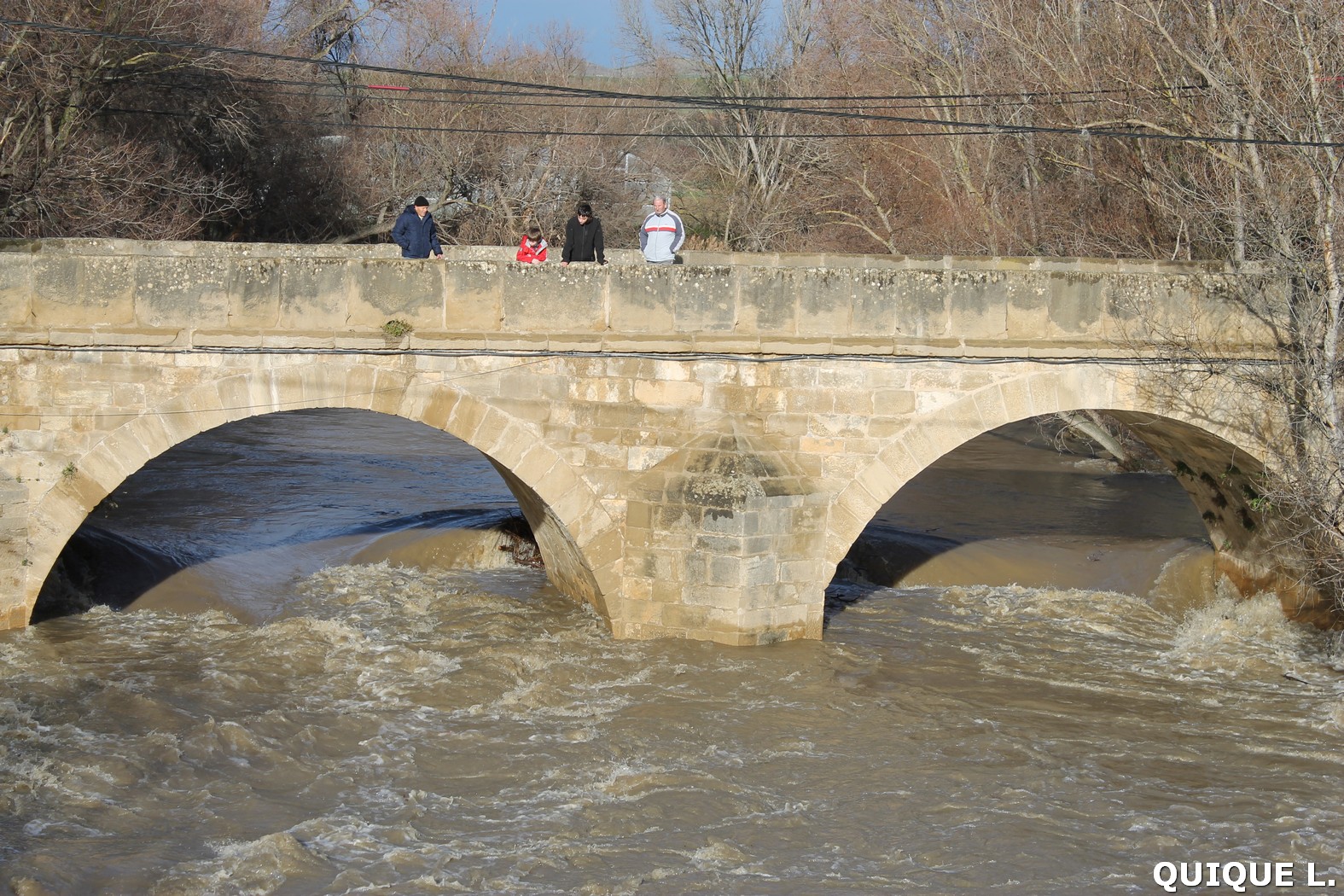 El blog del Balcon de la Ribera: SUBIDA DEL RIO EGA A SU PASO POR LERÍN.