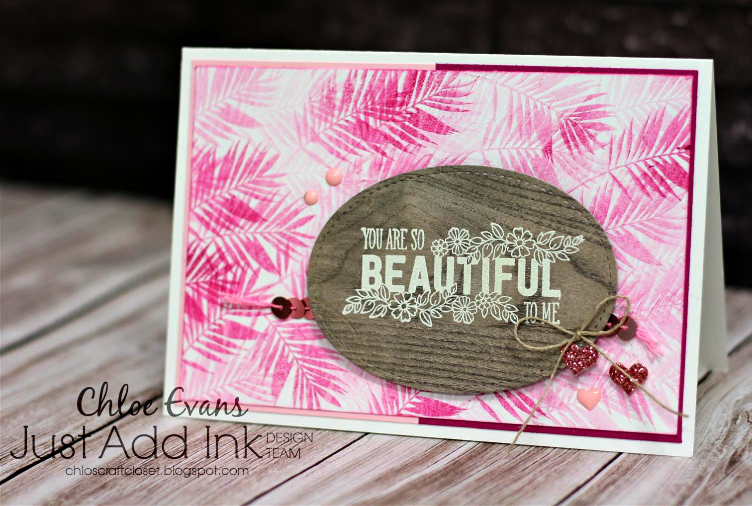 Chloe Evans: Just Add Ink #359 Inspirations Challenge - Just Add Text