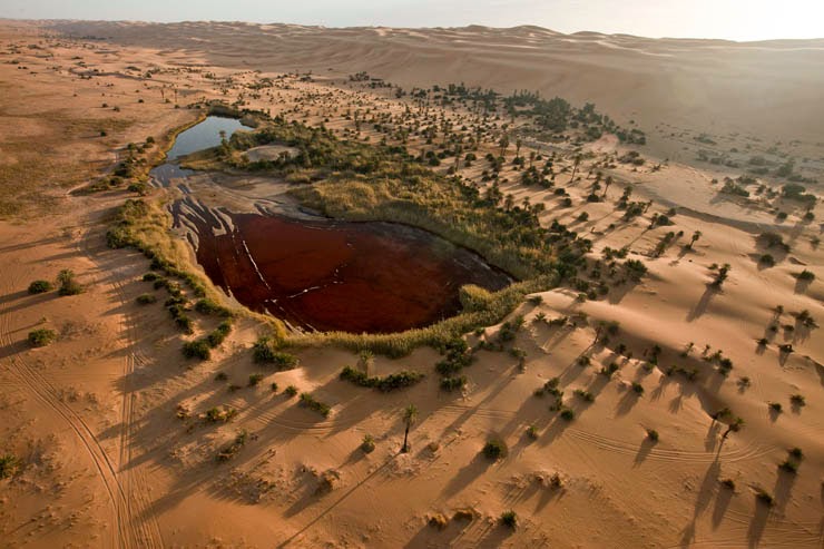 El oasis de Laje Ubari