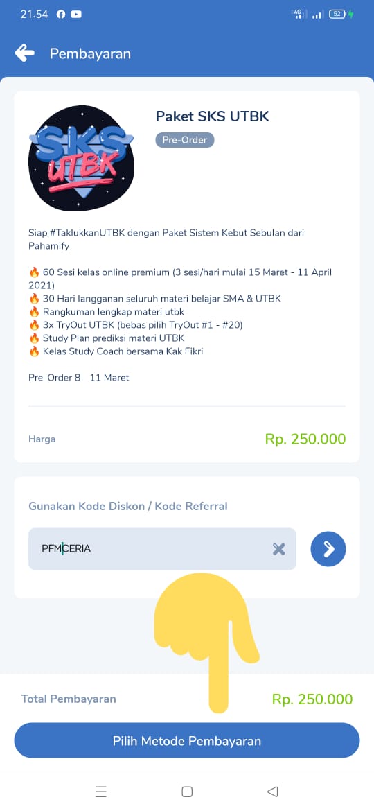 Paket SKS UTBK Pahamify [Review Harga, Kode Diskon dan Cara Daftar ...