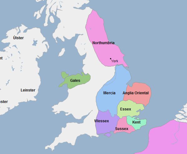 Historia Universal para principiantes: Britania / Inglaterra (650-829)