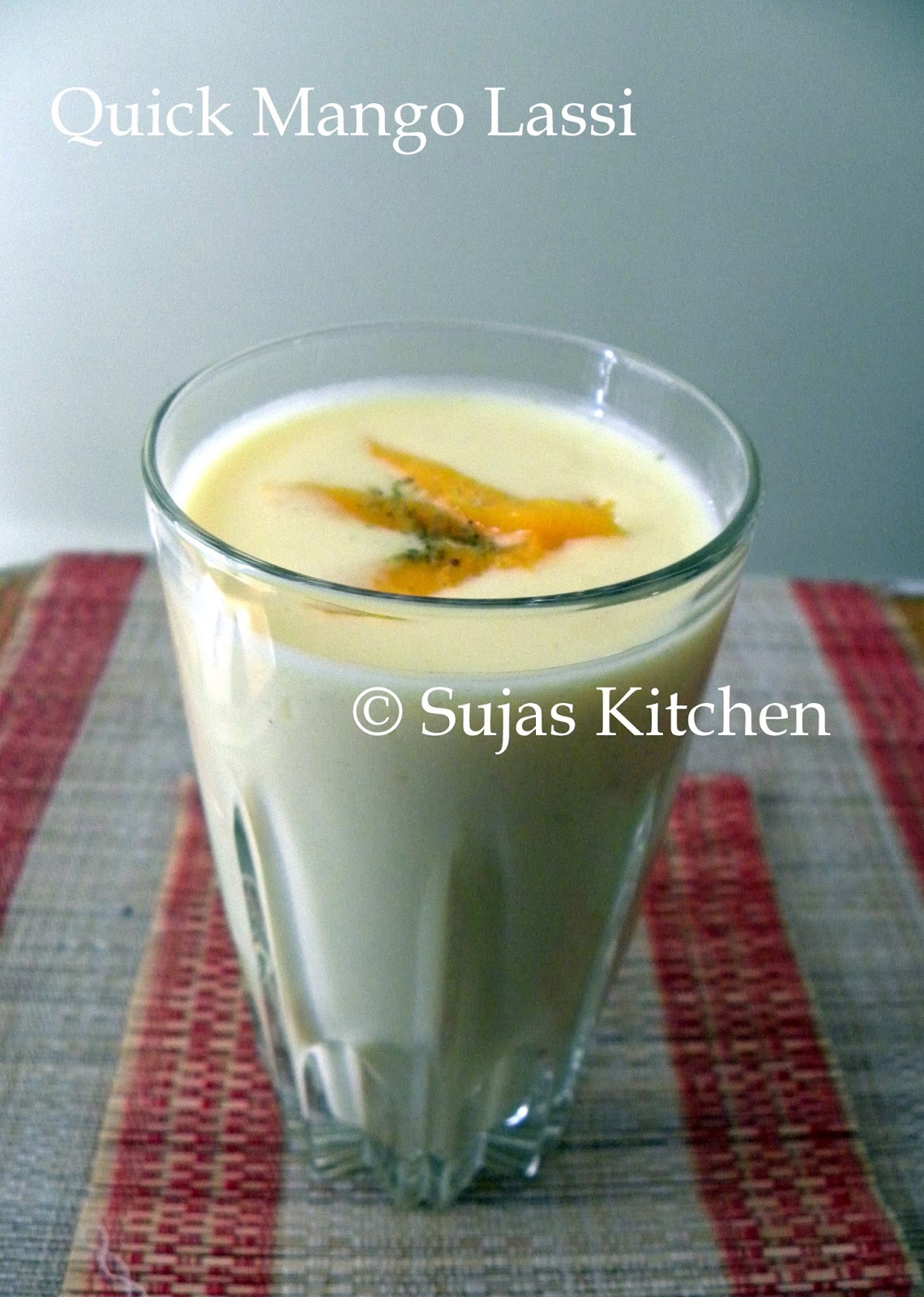 Sujas Kitchen: Instant Mango Lassi