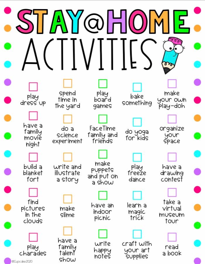 Stay At Home Activities