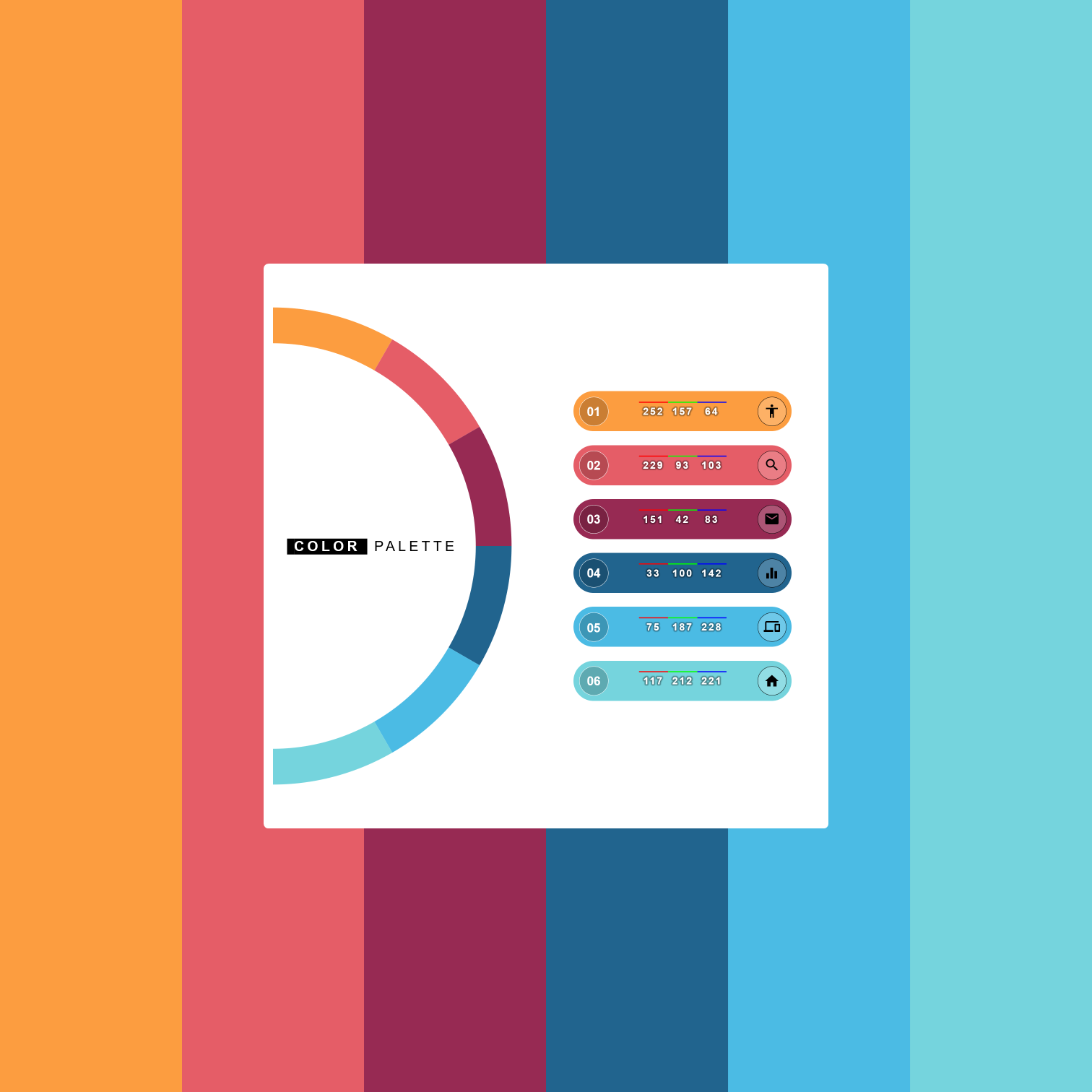 Color Palette 009 - PowerPoint Free
