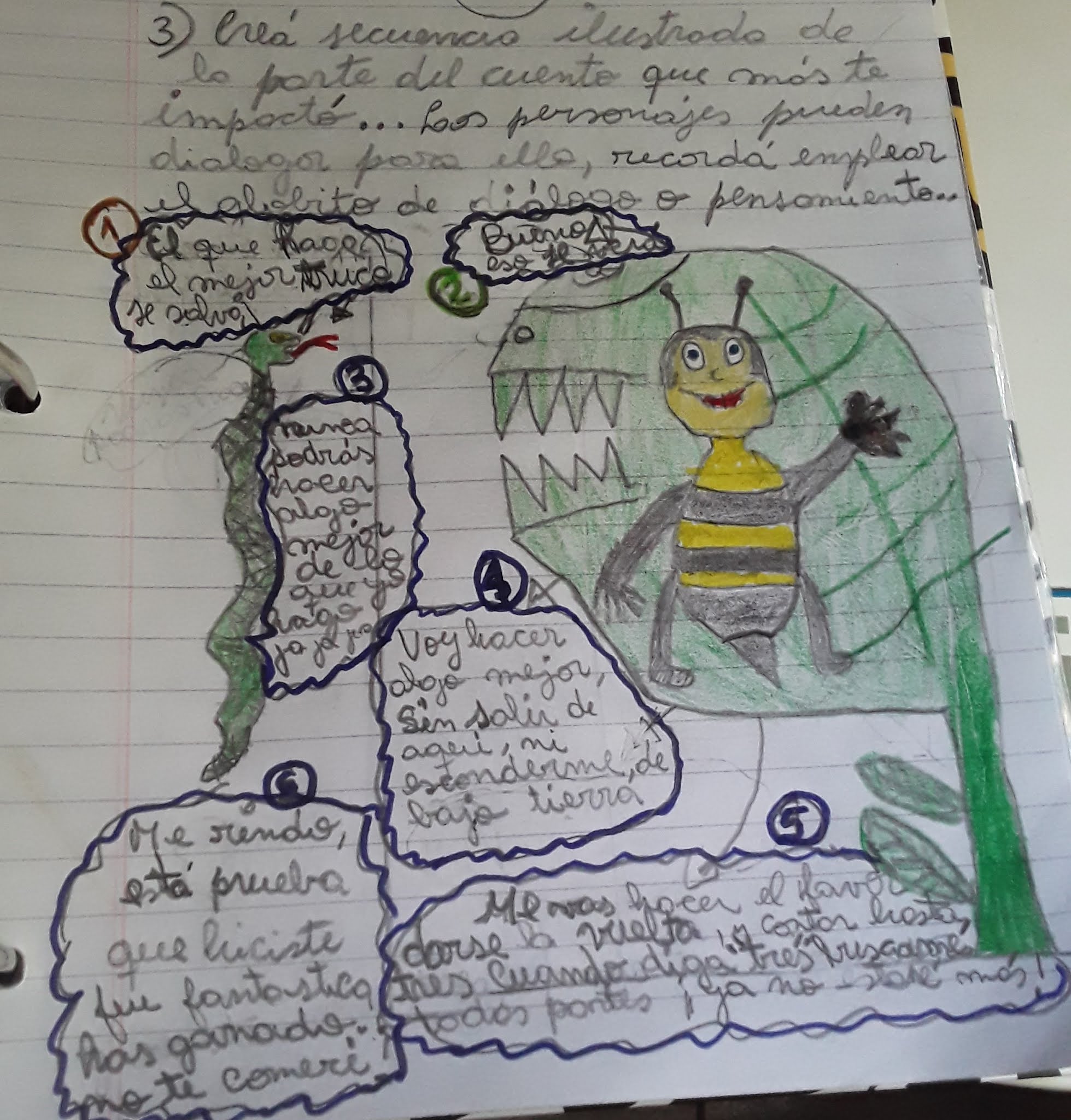 La abeja haragana...Producciones creativas por medio de mini ...