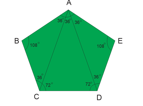 Polygons (how to calculate the angles of a pentagon)