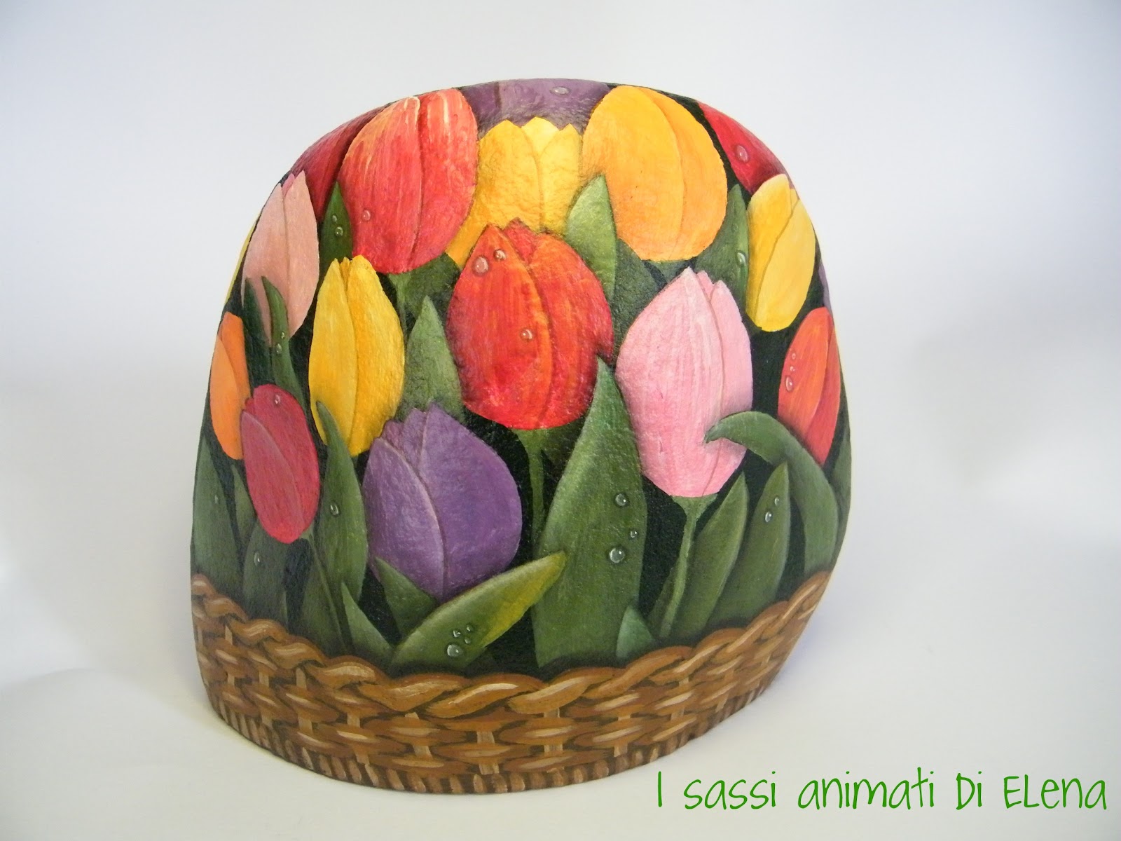 Elena Sanson Arte su Sasso: Sassi dipinti primaverili