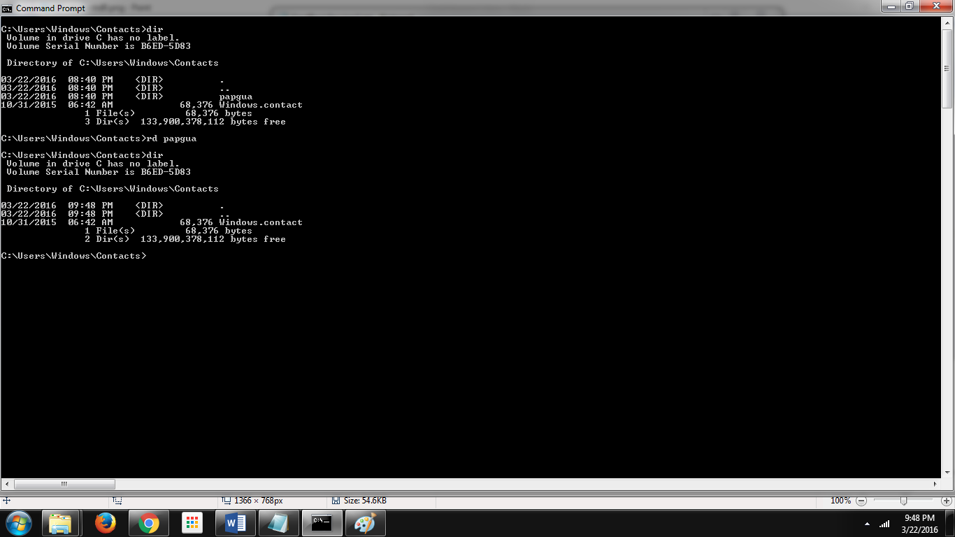 CMD session 1 - Basic commands.