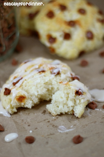 Eat Cake For Dinner: Cinnamon Biscones with Vanilla Glaze