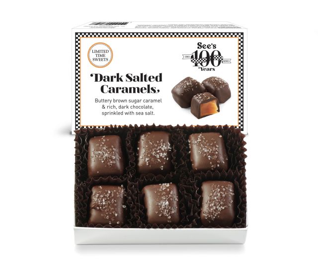 New Dark Salted Caramels Arrive at See's