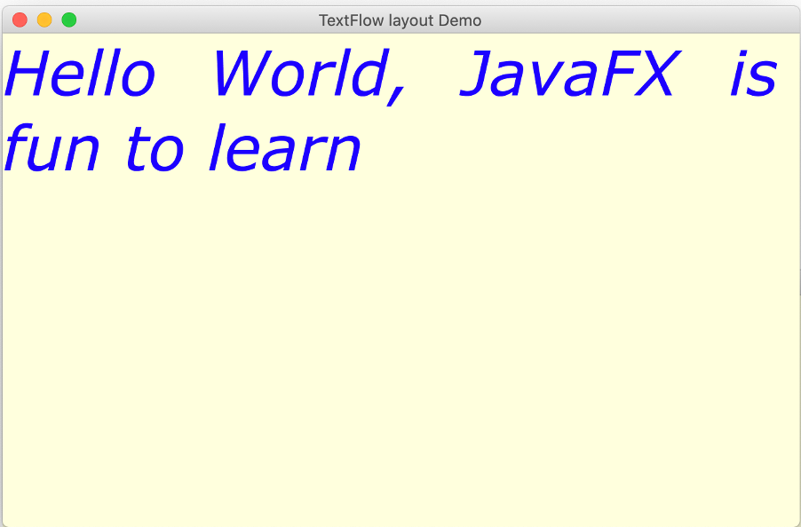 Programming For Beginners Javafx Textflow