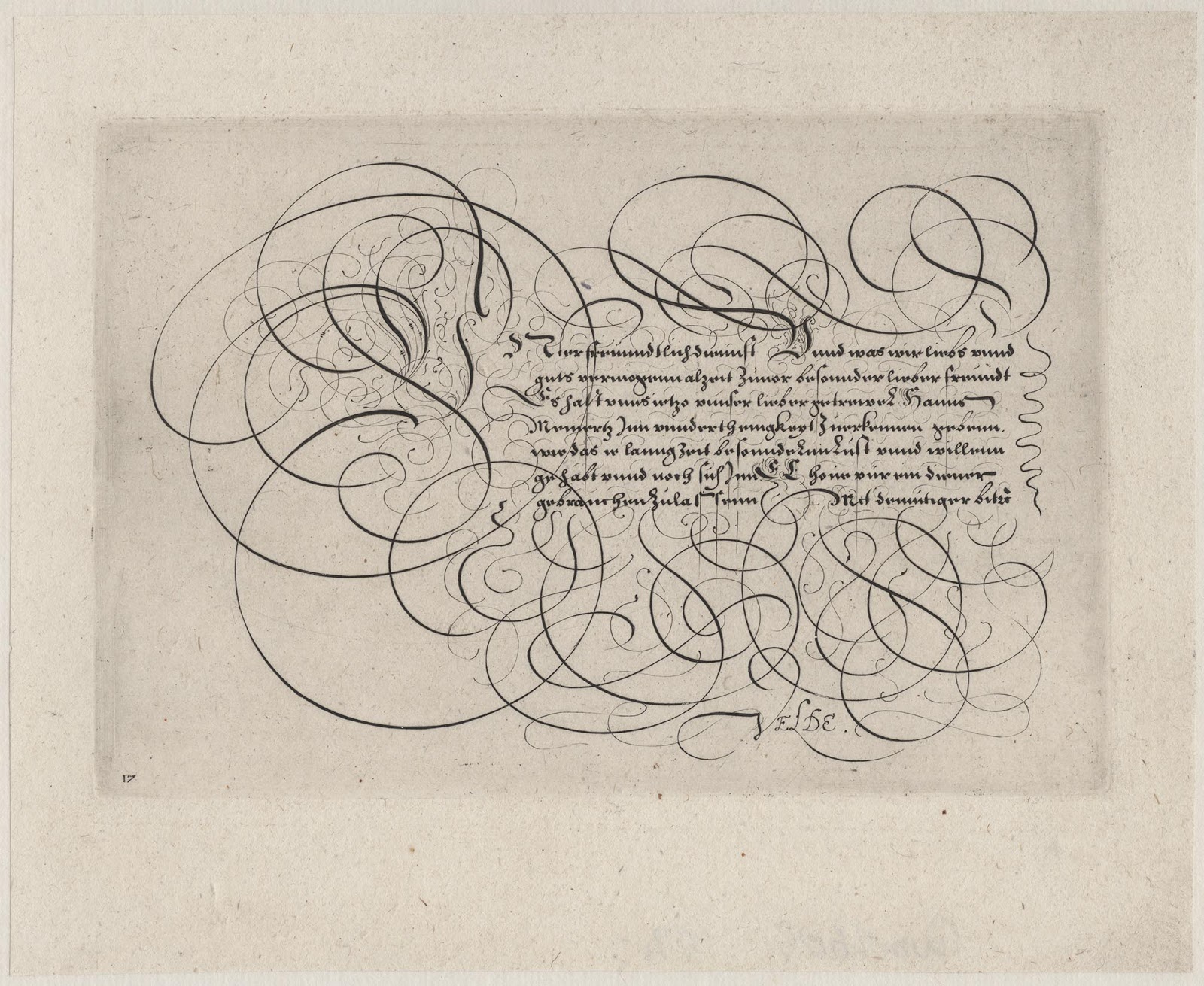 Prints and Principles: Gerard Gauw's engraving of calligraphy, "Plate17 ...
