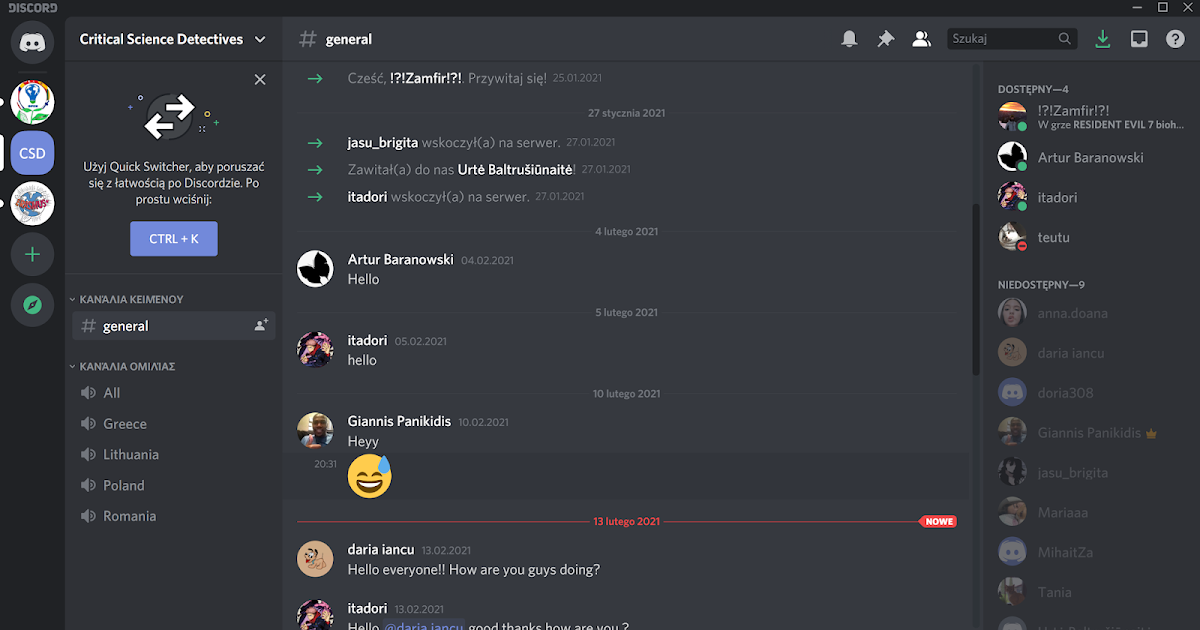 Discord - new communication platform for students