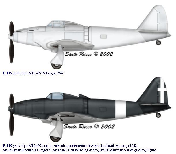 SI VIS PACEM, PARA BELLUM: Il Piaggio P.119 era un caccia monomotore ad ...
