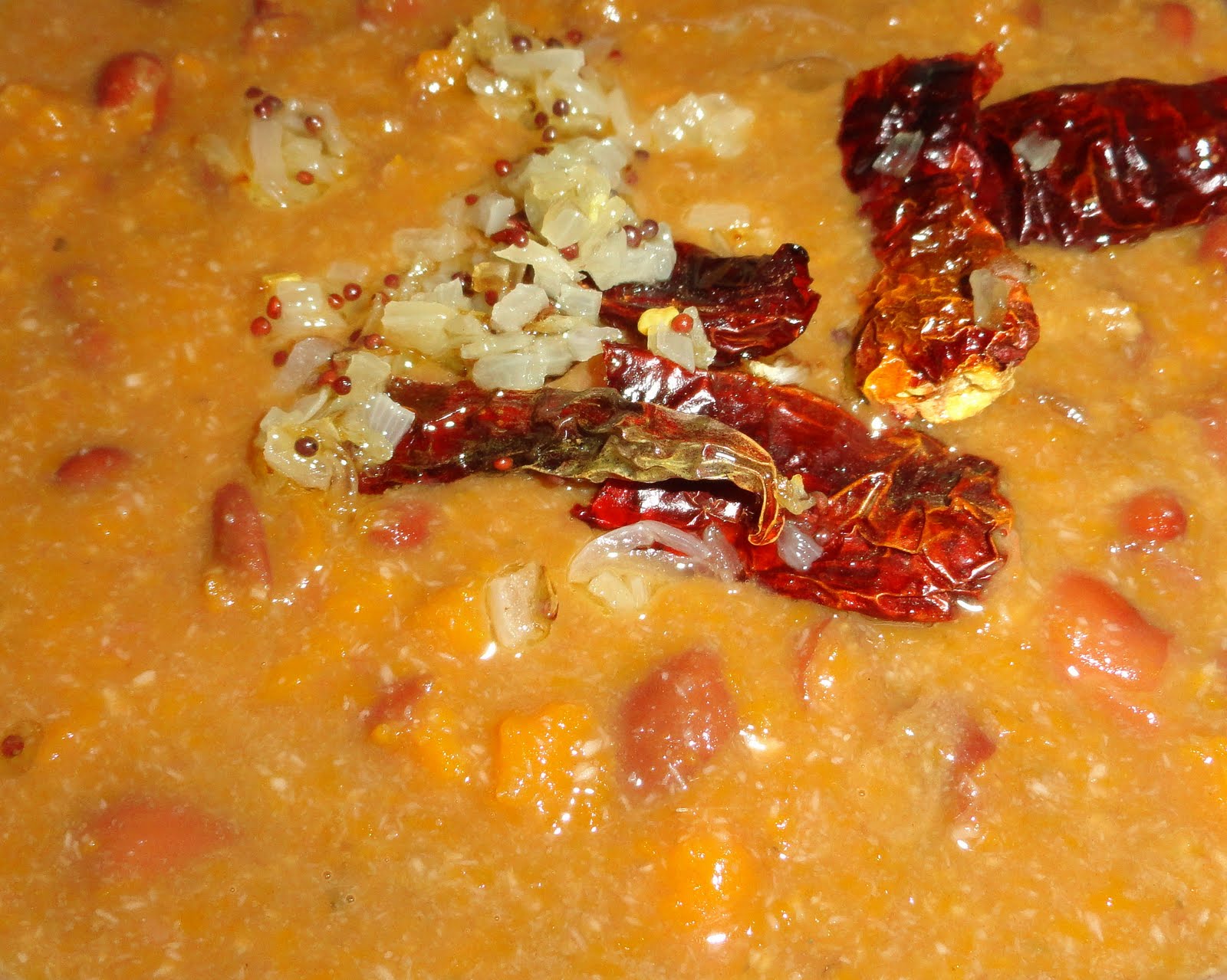 ::My Hobbies::: Mathanga (Pumpkin) and Van Payaru (Red beans) Erissery