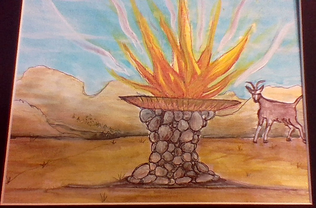 The Valley of Achor : The Sacrifice - Painting