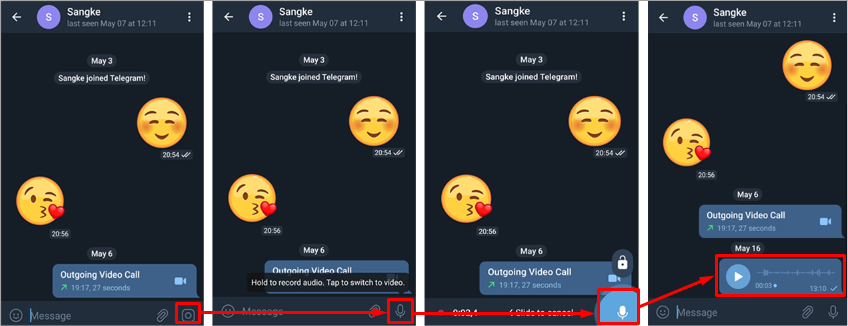 Cara Mengirim Voice Note (VN) di Telegram - Blogger Toraja