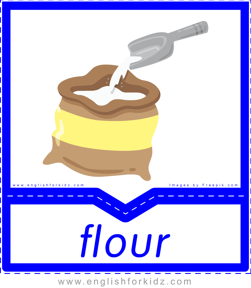 Printable Food & Drinks Flashcards. Part 2.