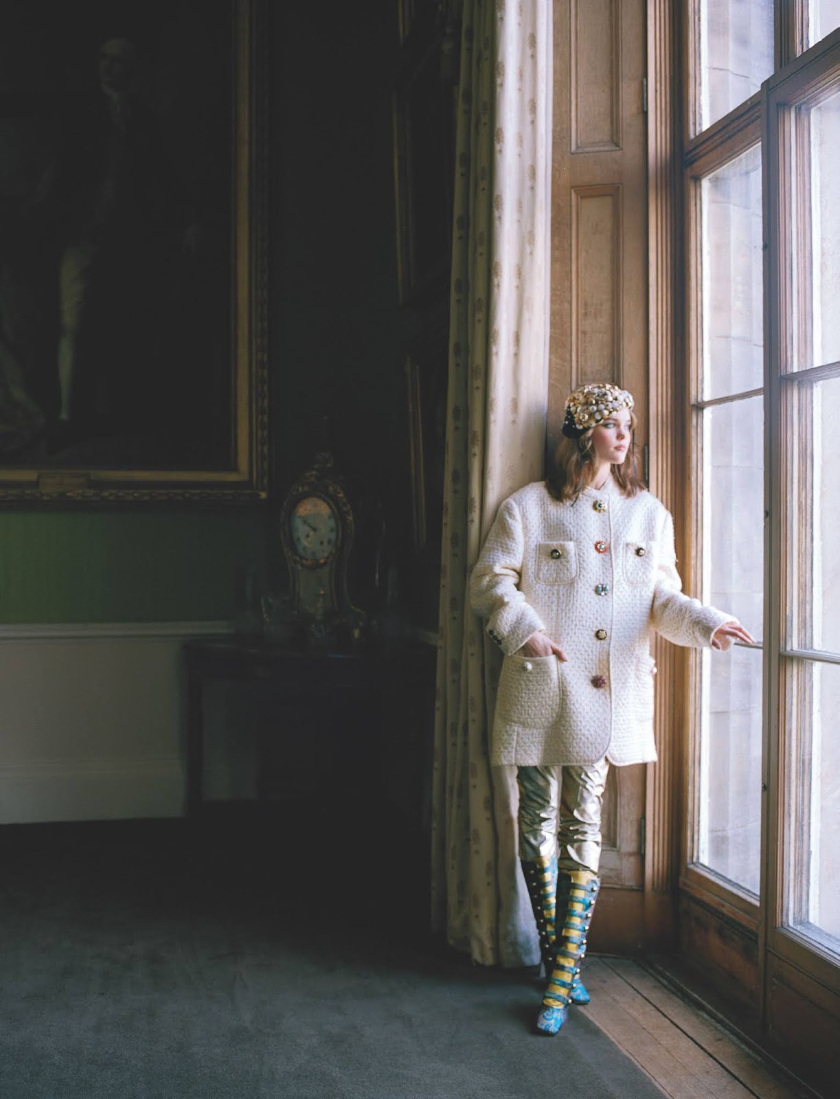 Delphi Primrose in Tatler UK August 2021 by Oli Kearon