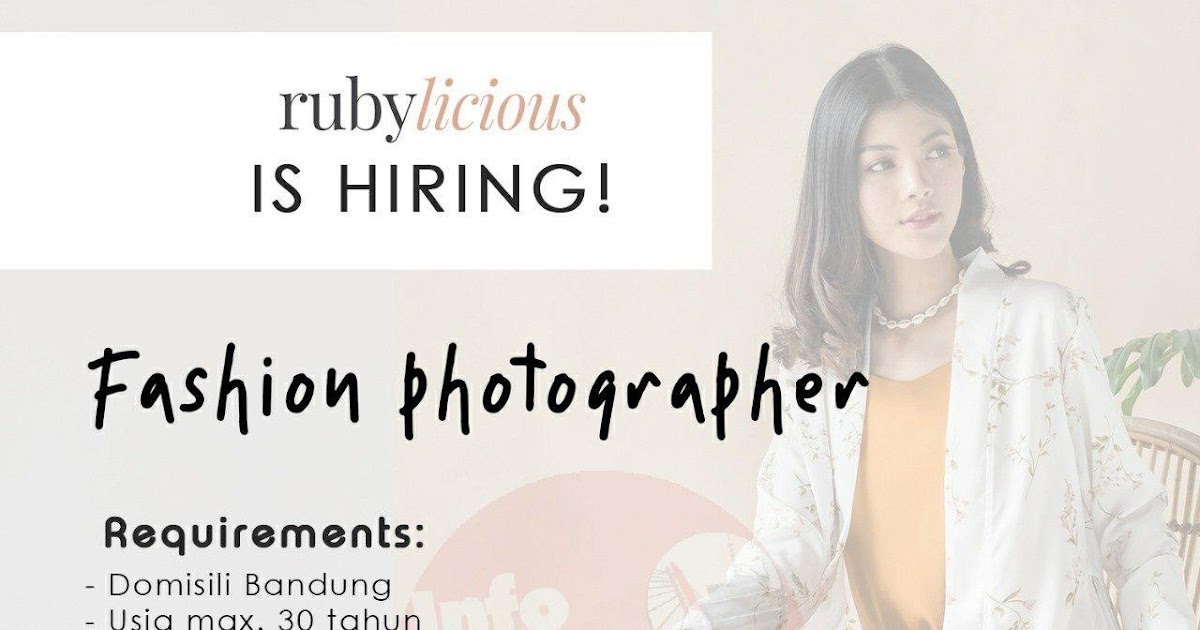 Lowongan Kerja Rubylicious Bandung Oktober 2019 - Info Loker Bandung ...
