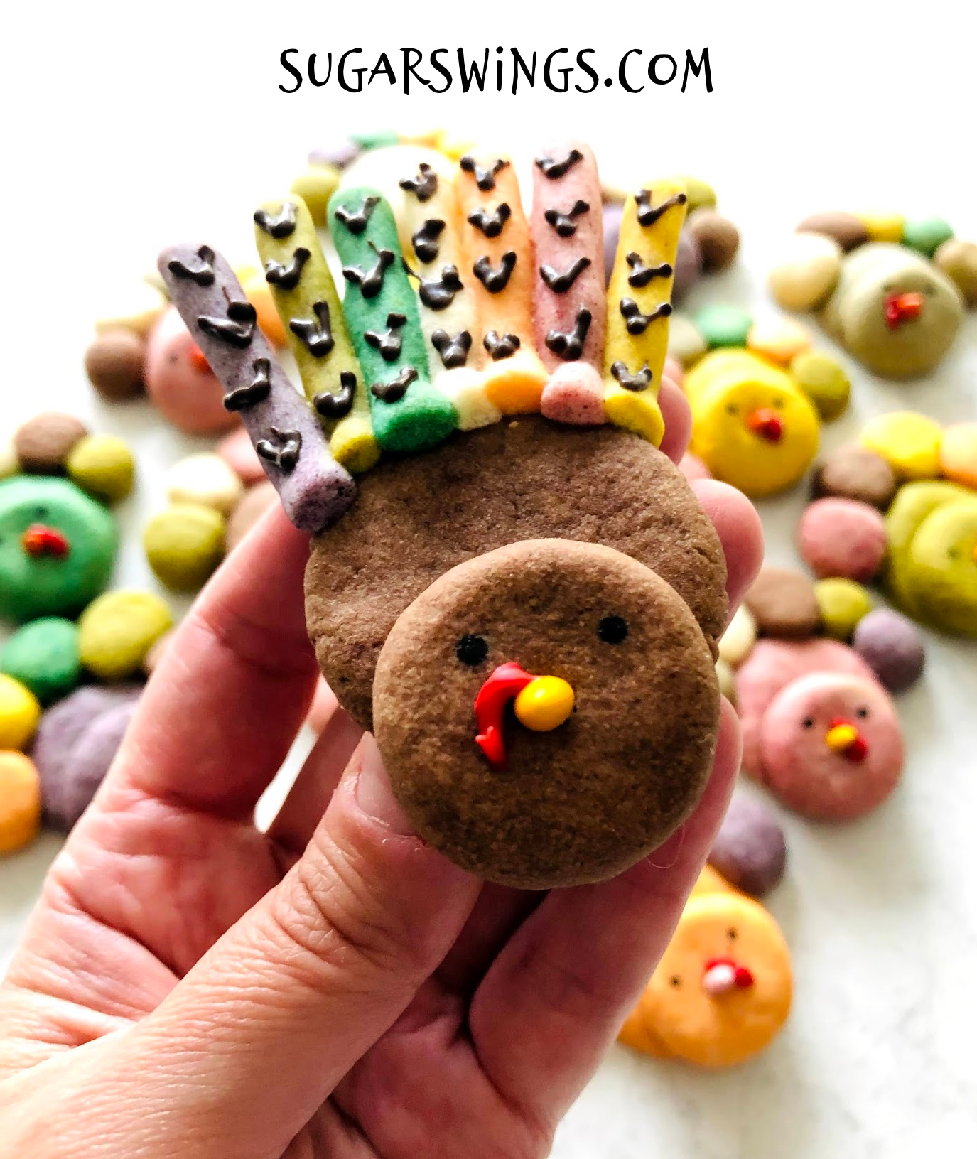 Sugar Swings! Serve Some: Kawaii Turkey Sugar Cookies for Thanksgiving