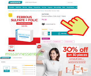MISSANN ESSENTIALS: Comply & Save 30% with WATSONS Generics