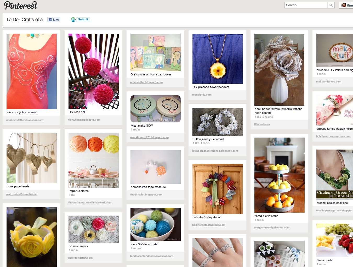 Crafts and DIY projects to tackle: