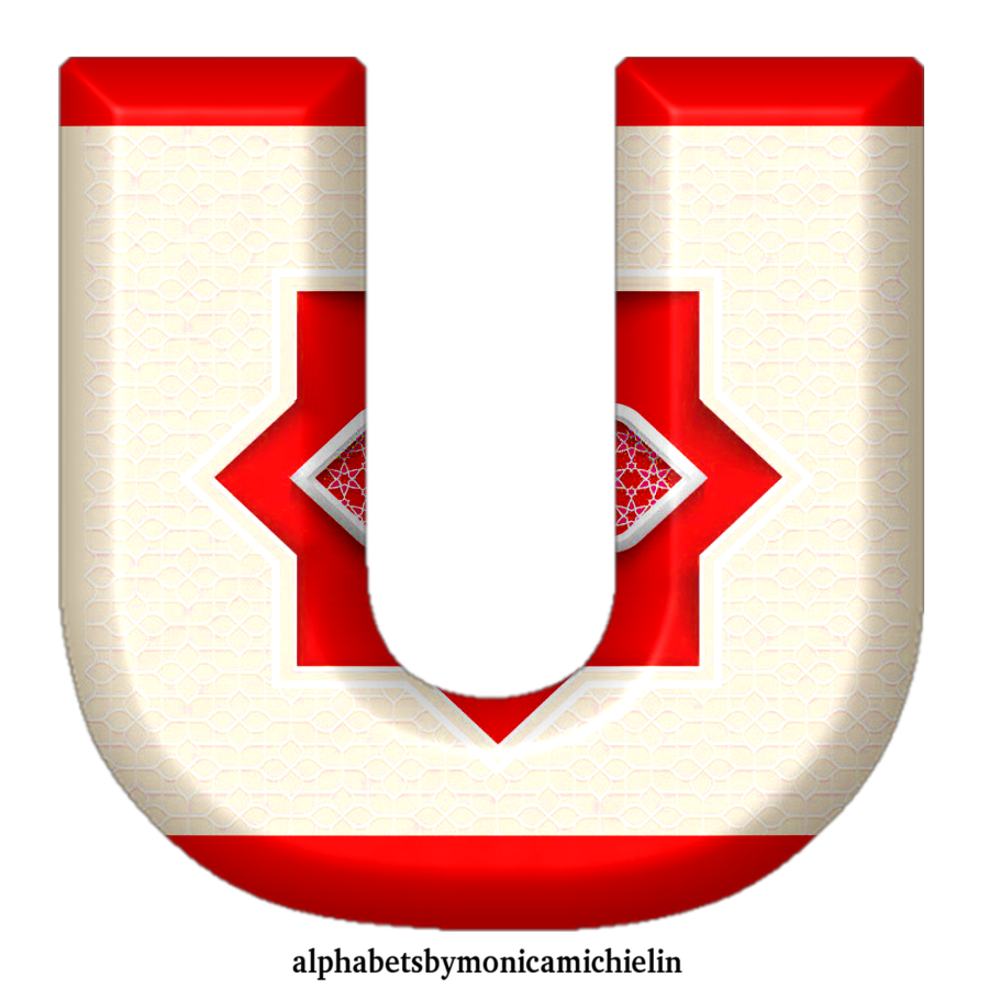 M. Michielin Alphabets: RED ARABIC DAMASK ALPHABET LETTERS PNG AND ...