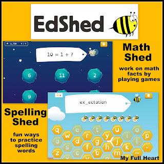 My Full Heart: Ed Shed - Online Math and Spelling Games