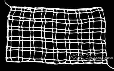 Knots Indeed: A Generic pattern for a rectangle of Square Diamond Netting